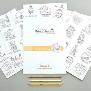 History Timeline Figures **vols 1-4** || Printable World History ...