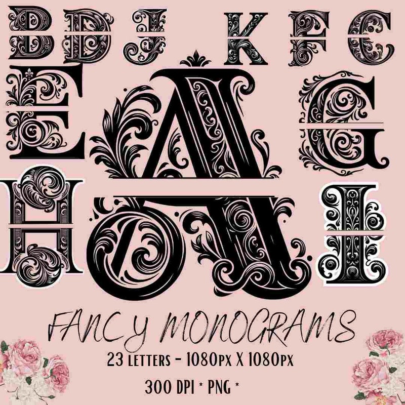 Fancy Letters - Etsy