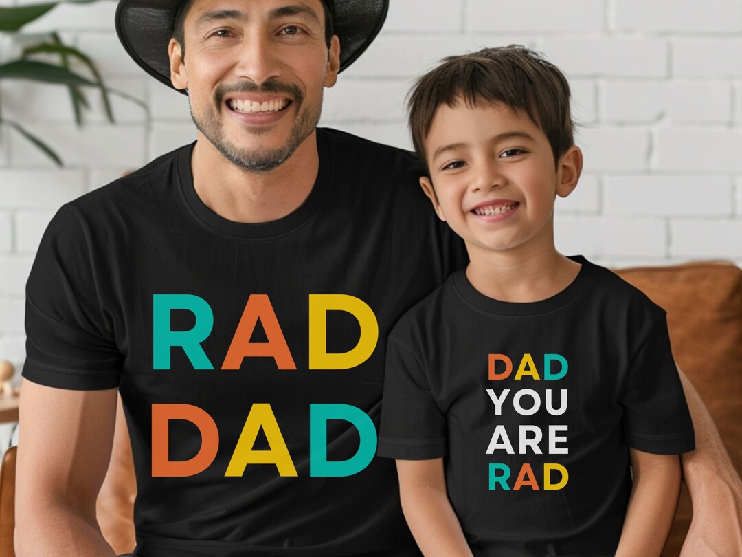 Father's Day Gift Rad Dad Shirt Bluey Dad Cool Dad Tee Funny Dad Dad ...