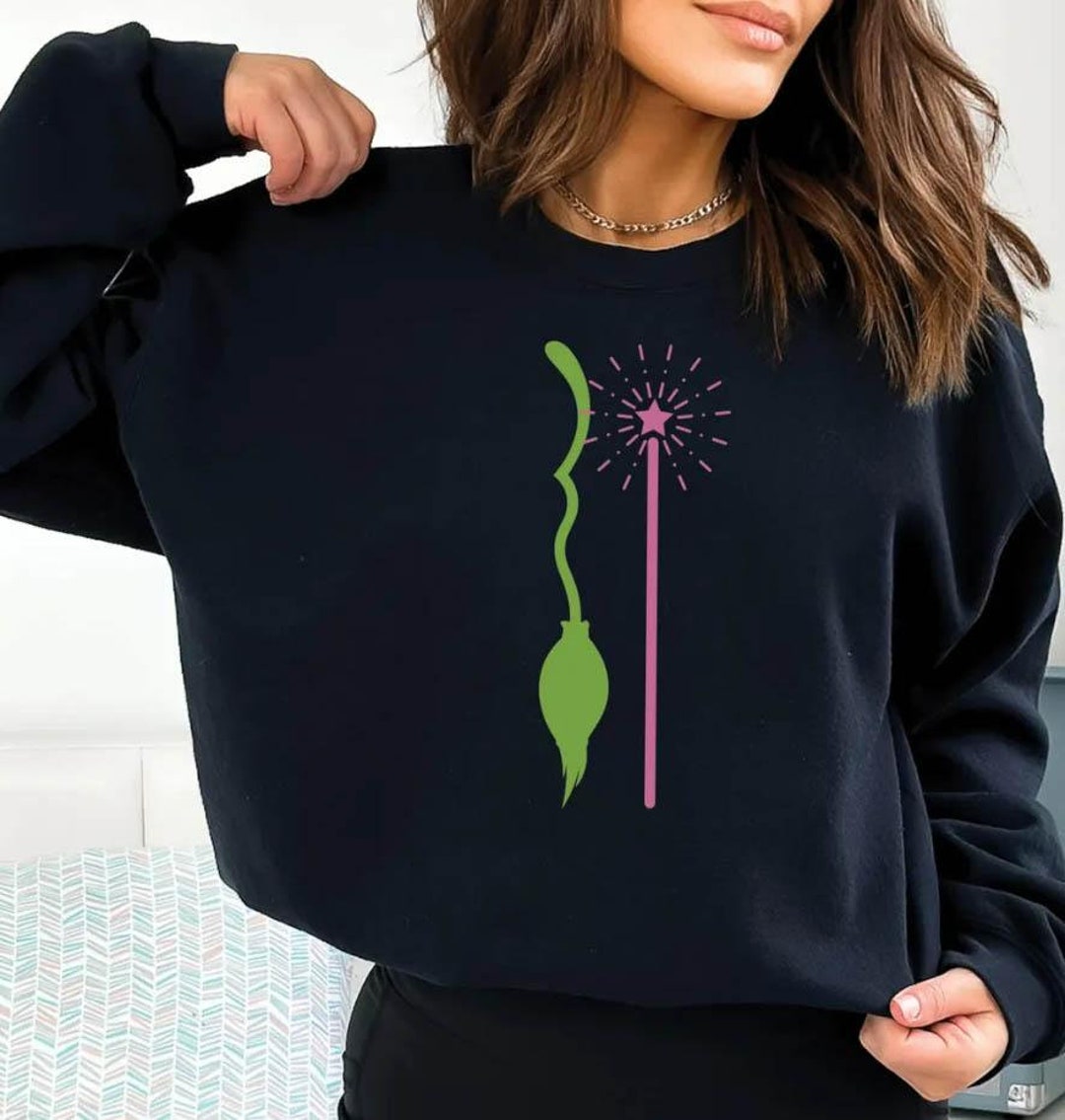 Wicked Elphaba Glinda Best Friends Magic Wand Broomstick Wicked Musical ...