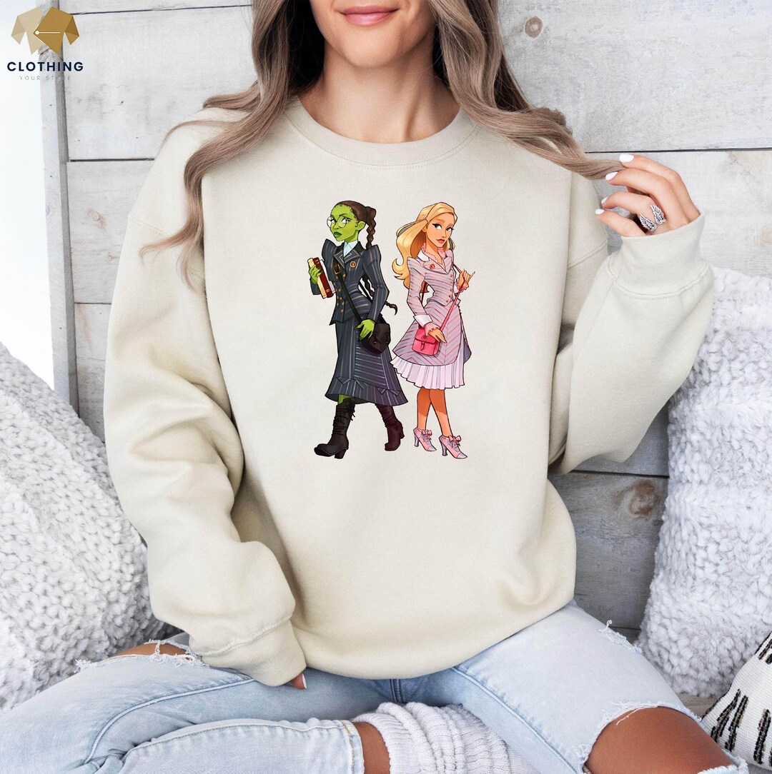 Elphaba and Glinda Besties Shirt, Wicked Christmas Shirt, Wickeds Merch ...