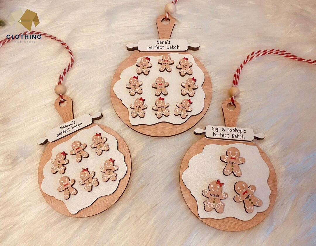 Personalized Gingerbread Christmas Ornament 2024, Grandma & Grandpa's ...