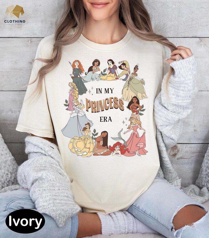 Disney Princess in My Princess Era Shirt, Disney Princess Shirt, Disney Princesses T-shirt ...