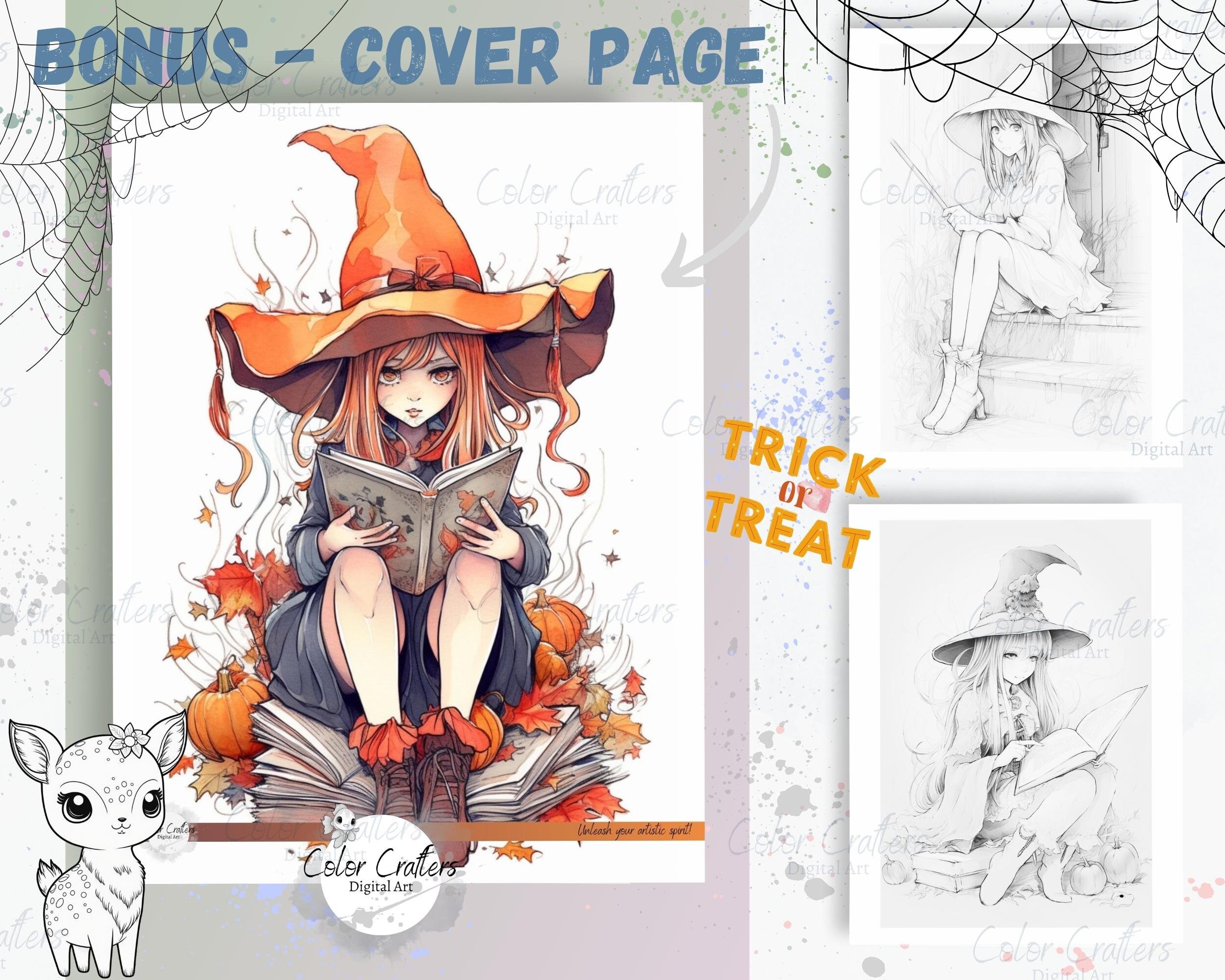Adult Coloring Book Witches Beautiful Grayscale Portraits Of Women