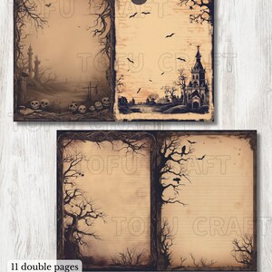 Vintage Halloween Digital Paper – Printable Ephemera for Junk Journals ...