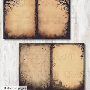 Vintage Halloween Digital Paper – Printable Ephemera for Junk Journals ...