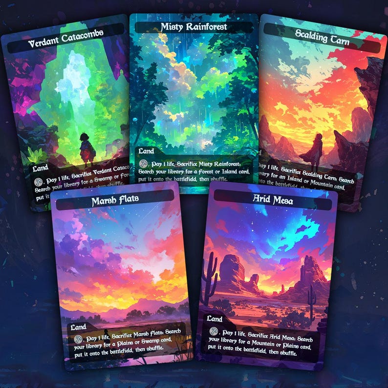 Fetch Lands | 18 Card Premium EDH Proxy Bundle - Etsy