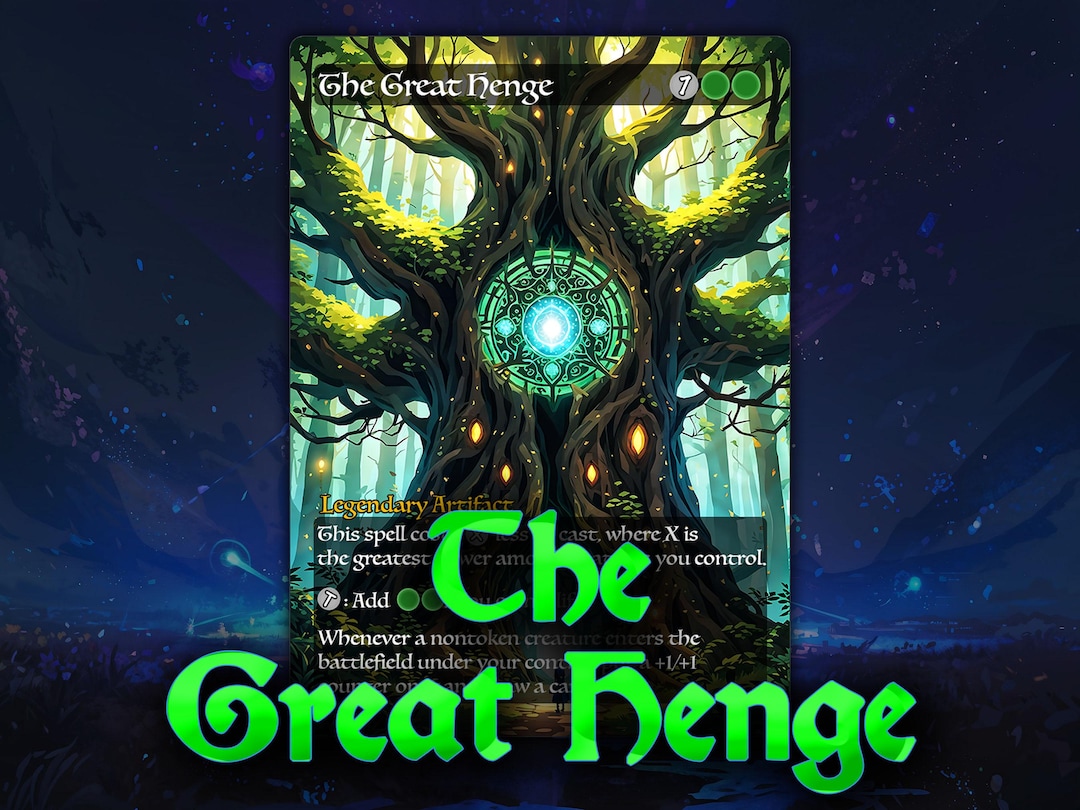 The Great Henge *FOIL* | Premium EDH Proxy Card - Etsy