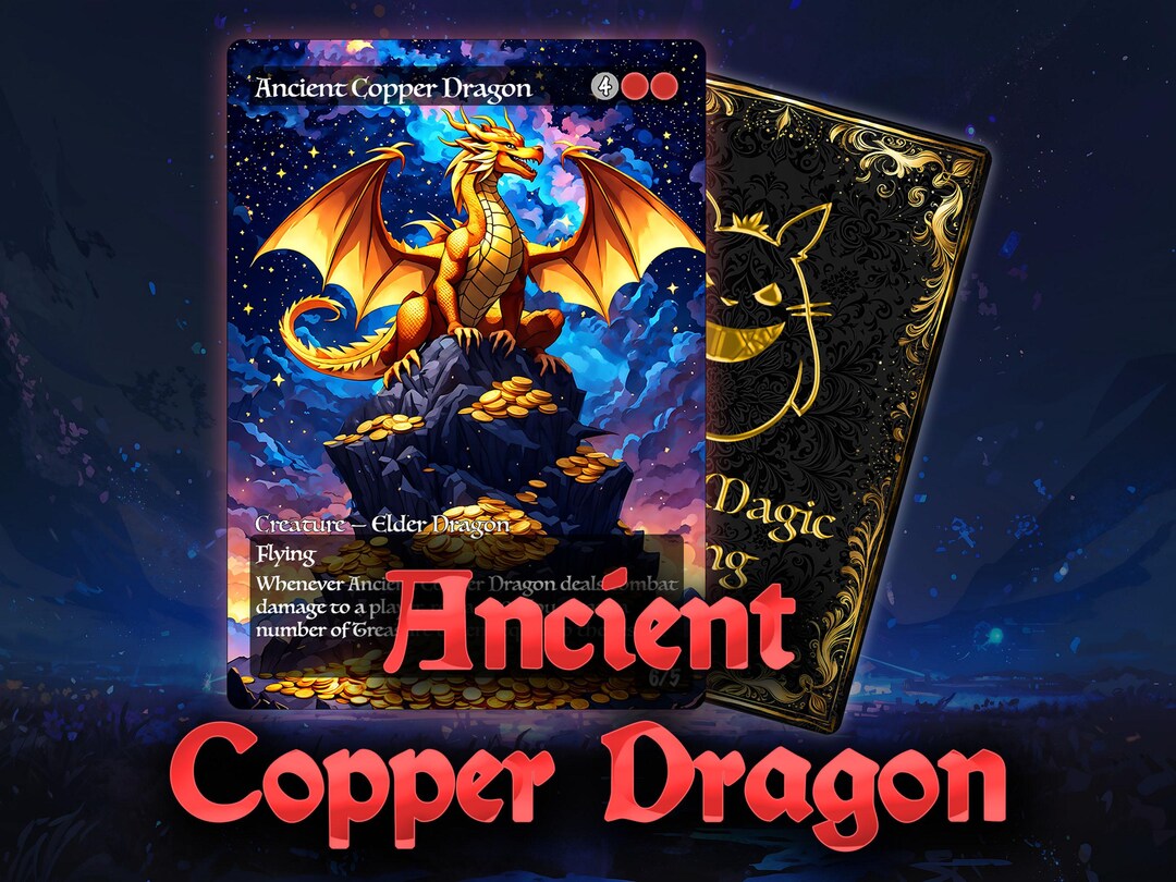 Ancient Copper Dragon MTG Proxy Premium MTG Proxy Cards Commander EDH Proxies - Etsy