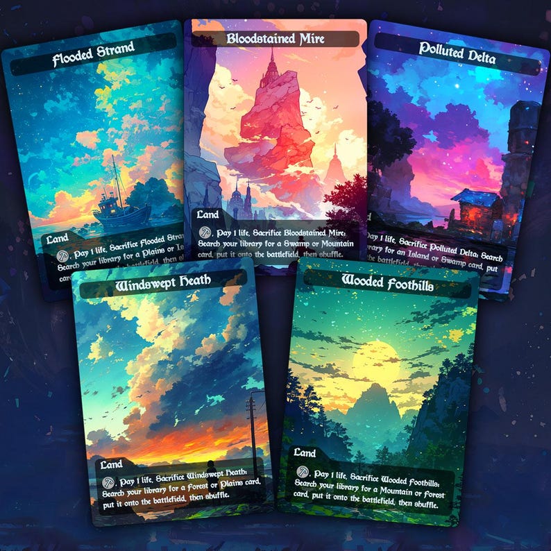 Fetch Lands | 18 Card Premium EDH Proxy Bundle - Etsy