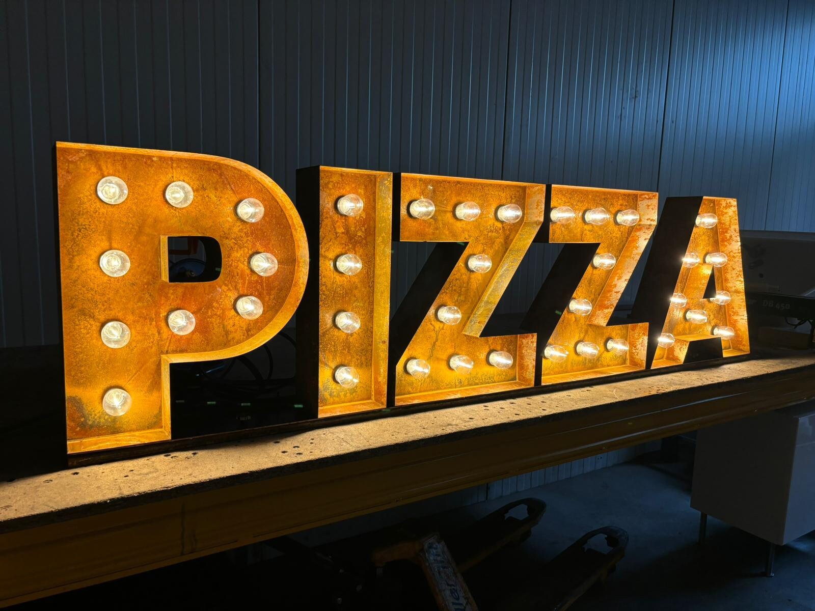 Corten Steel Marquee Letters - 50cm High - Sturdy Steel Illuminated ...