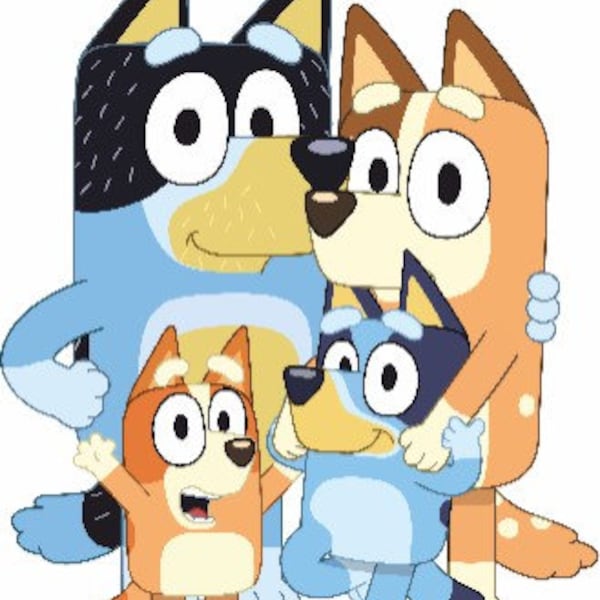 Bluey Laser Cut File Birthday - Etsy