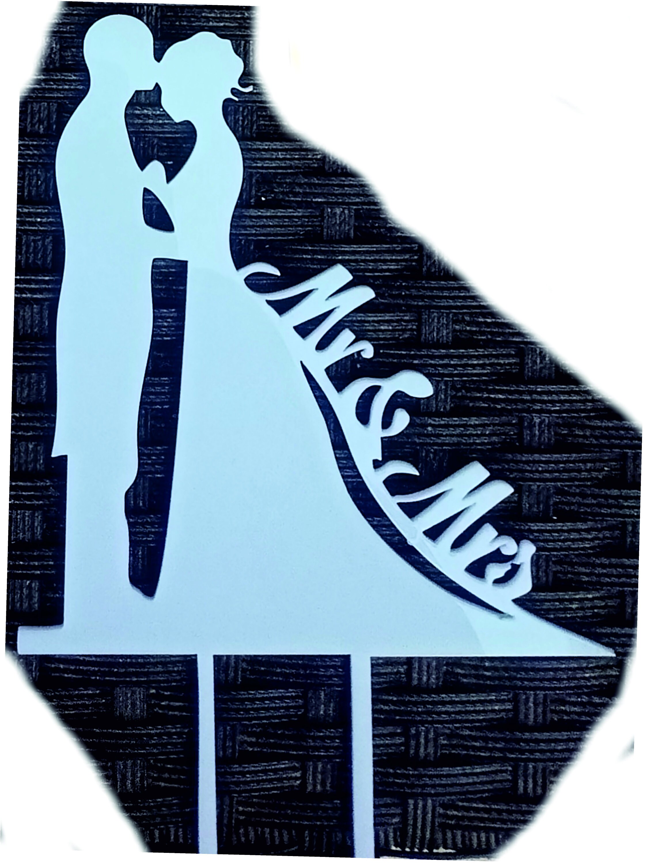 Gift for Newlyweds Wedding Cake Topper Cdr Dwg Dxf - Etsy