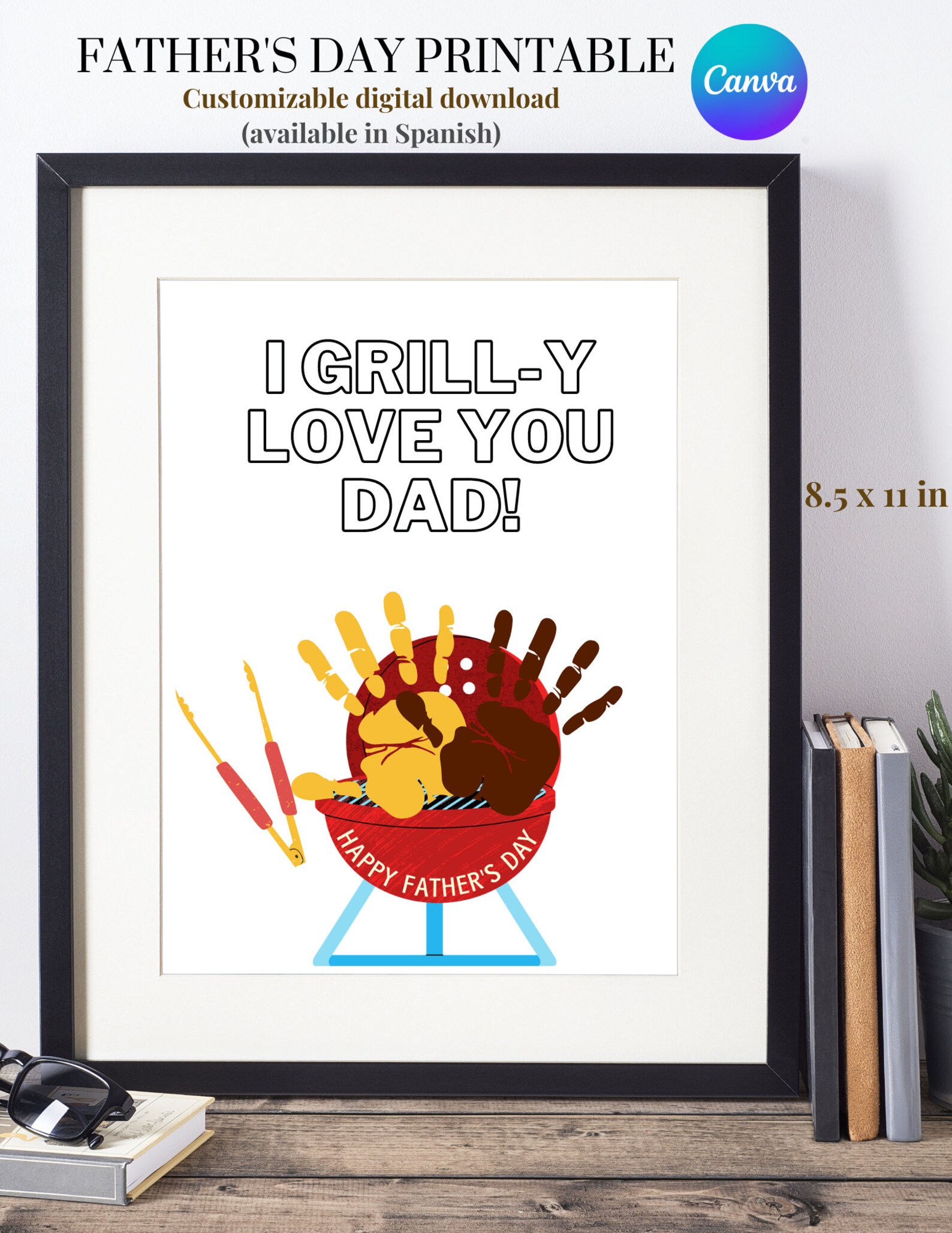 Father's Day Handprint, Father's Day Card Spanish, Father's Day Craft ...