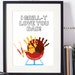 Father's Day Handprint, Father's Day Card Spanish, Father's Day Craft ...