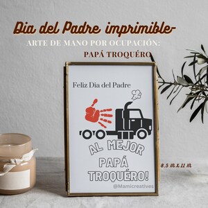 Father's Day Craft Card, Father's Day Card Spanish, Handprint/footprint ...