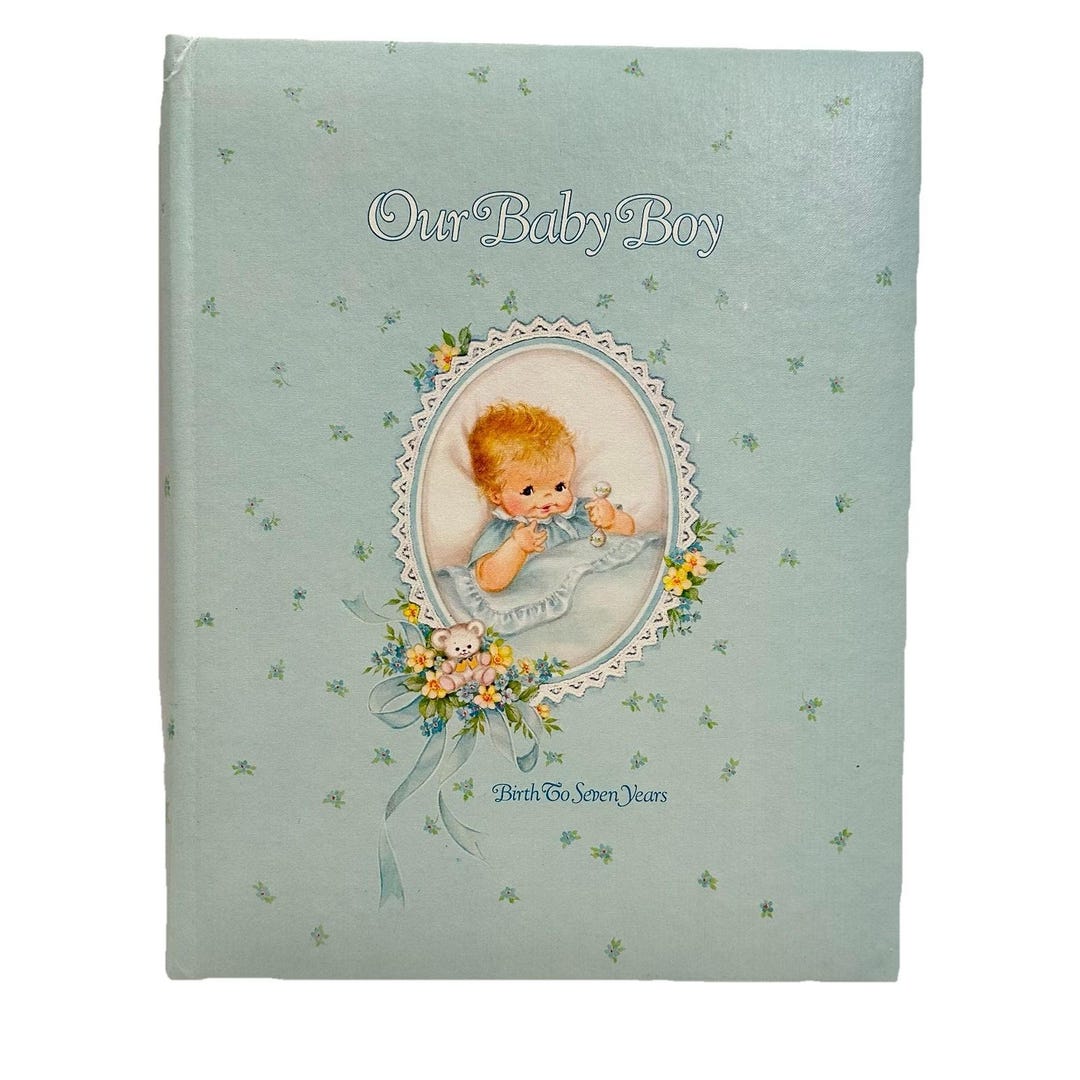 Vintage Gibson Baby Memories Book Our Baby Boy Birth to Seven UNUSED ...
