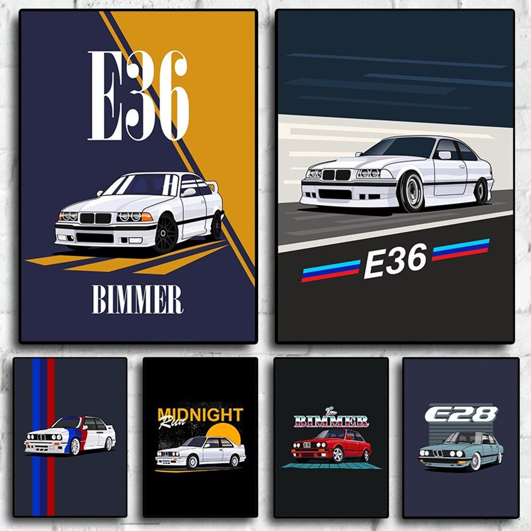 BMW M3 Evolution Poster Series: From Legacy to Modern Marvel - Etsy