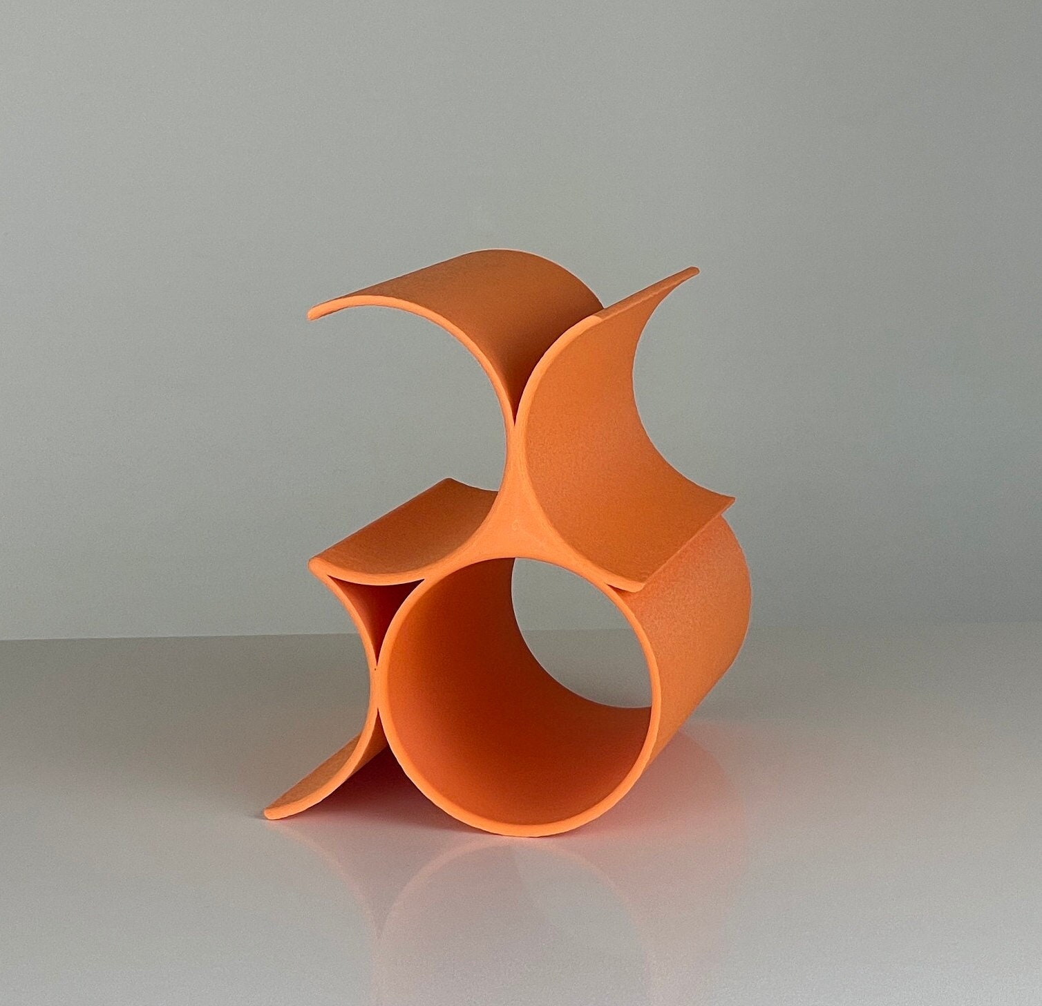 Crescent Wine Rack in Orange | Minimalist Home Decor | 3D Printed ...