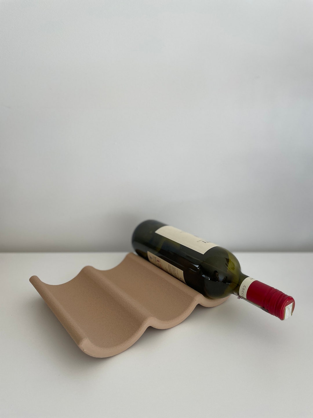 Bordeaux Wine Rack in Natural Tan | Minimalist Home Decor | 3D Printed ...