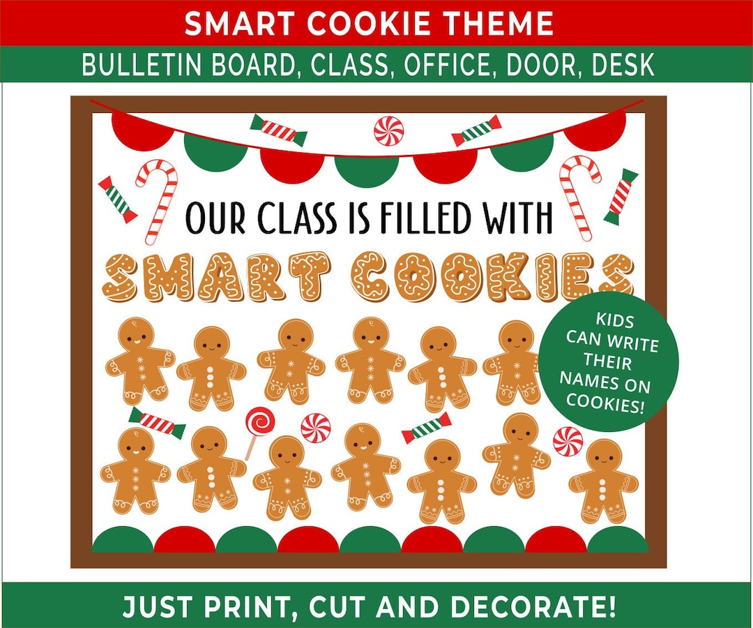 Smart Cookie Gingerbread Bulletin Board Decorations & Activity Kit ...