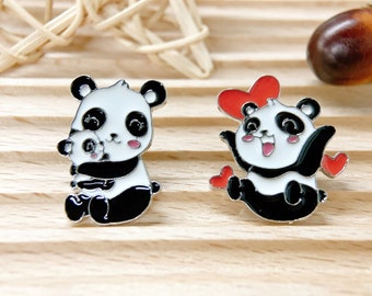Panda Enamel Pin Badge - Etsy