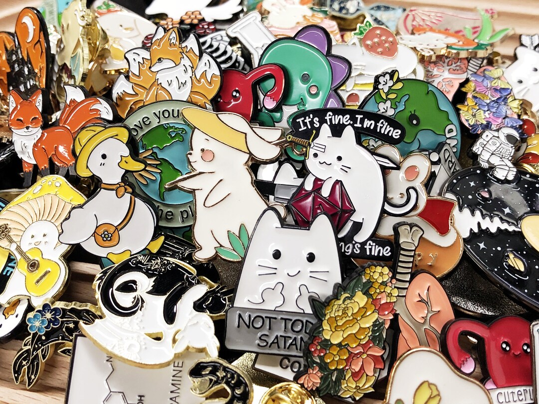 Mystery Pin Box Random Enamel Pin Set Surprise Grab Box - Etsy UK