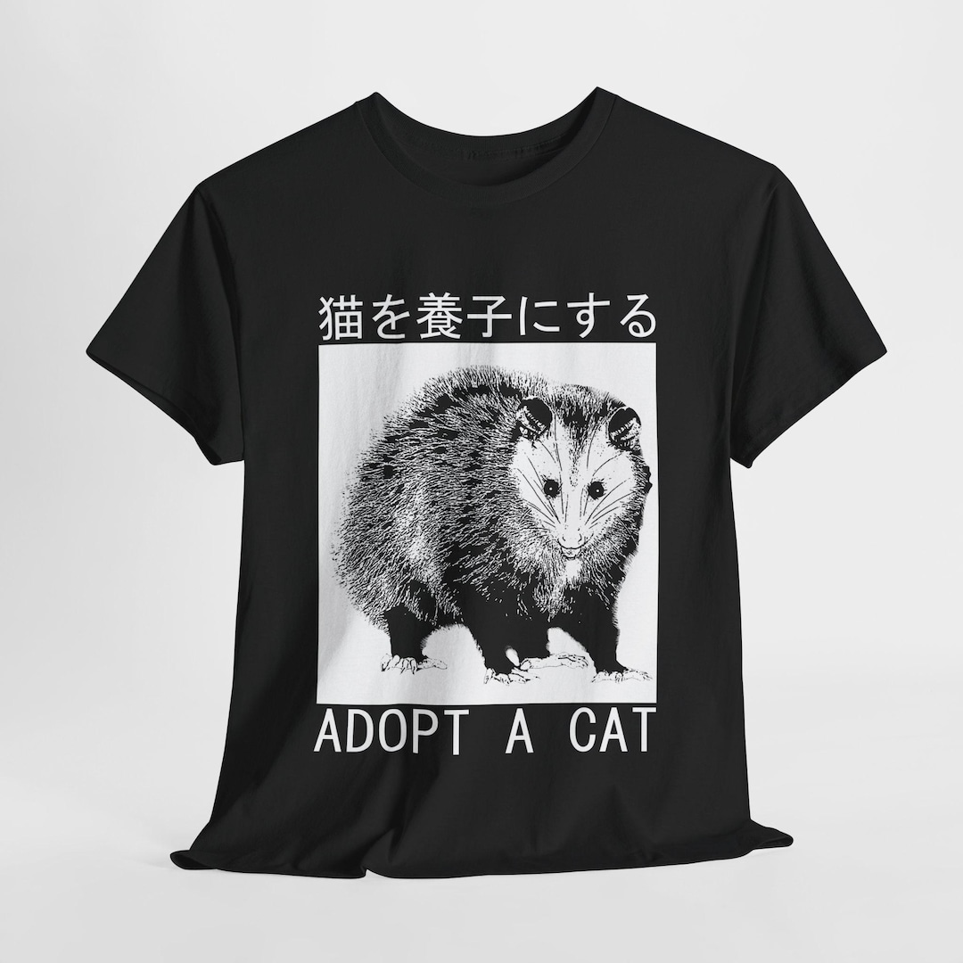 Adopt a Cat Japanese Opossum T-shirt - Etsy