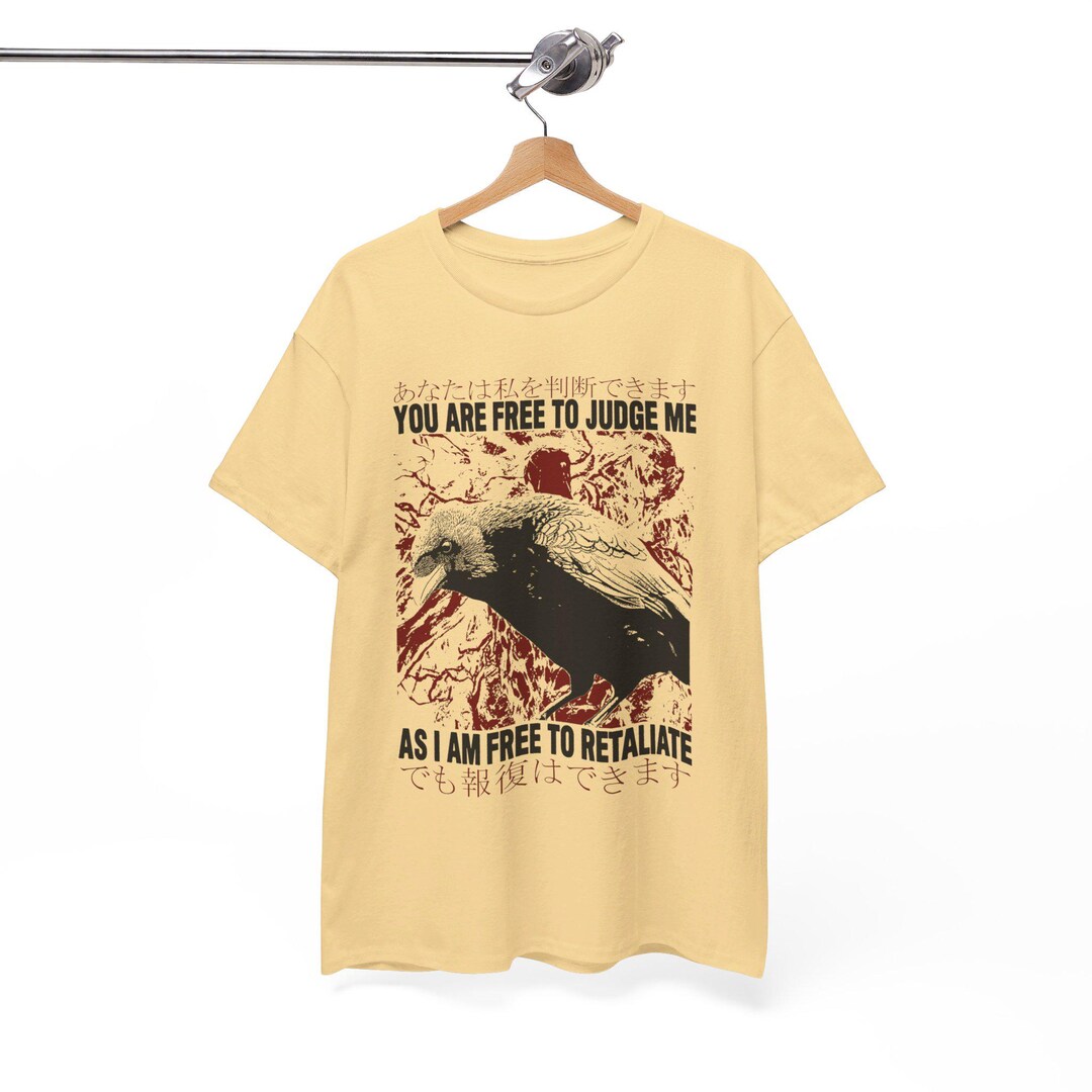 You Are Free to Judge Me Crow T-shirt - Etsy