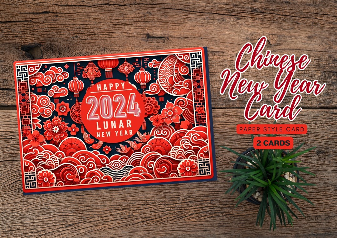 Carte du Nouvel An chinois et carte du Nouvel An lunaire, Célébrez le ...