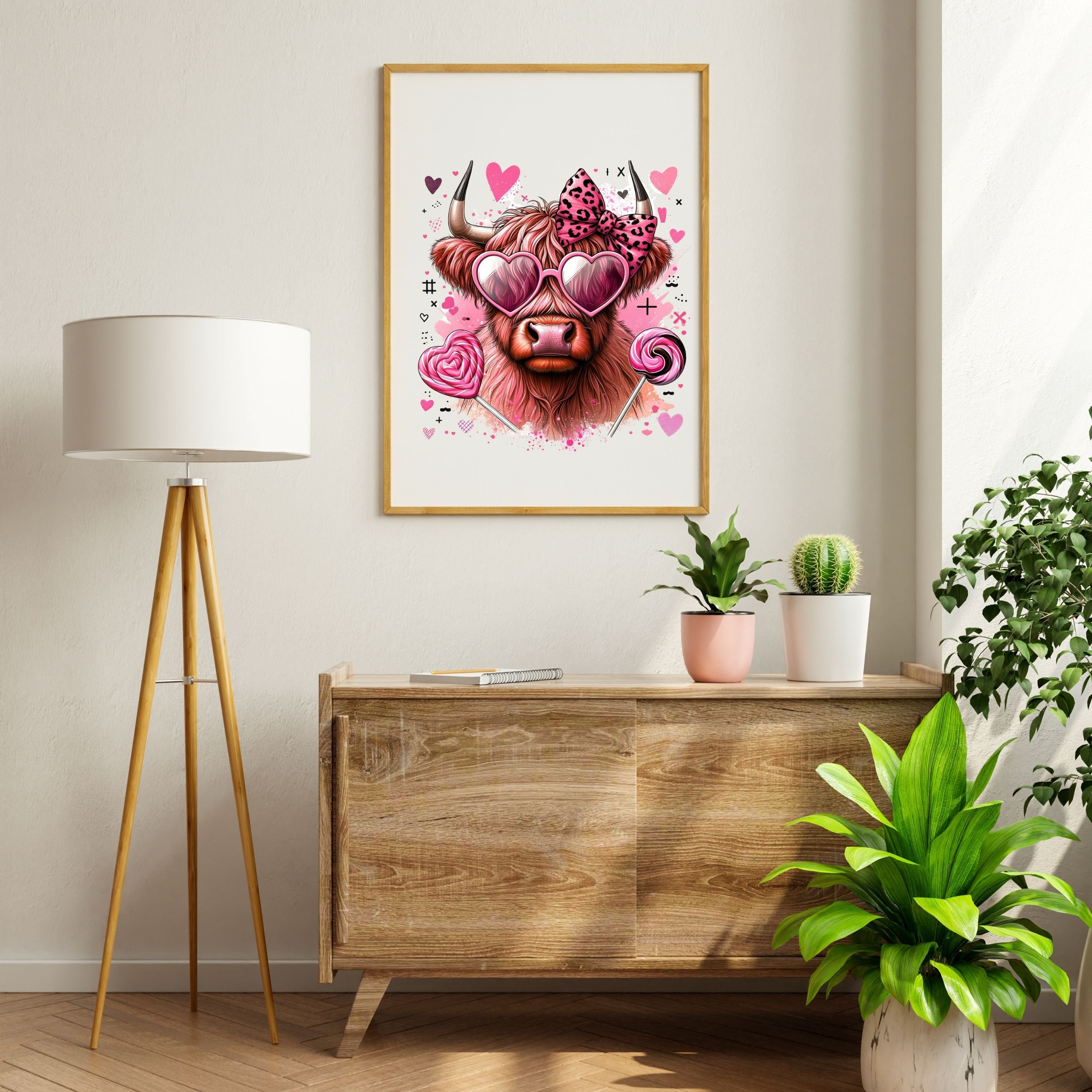 Highland Cow Valentine Cute Sweet Heifer Valentine, Valentine Day ...