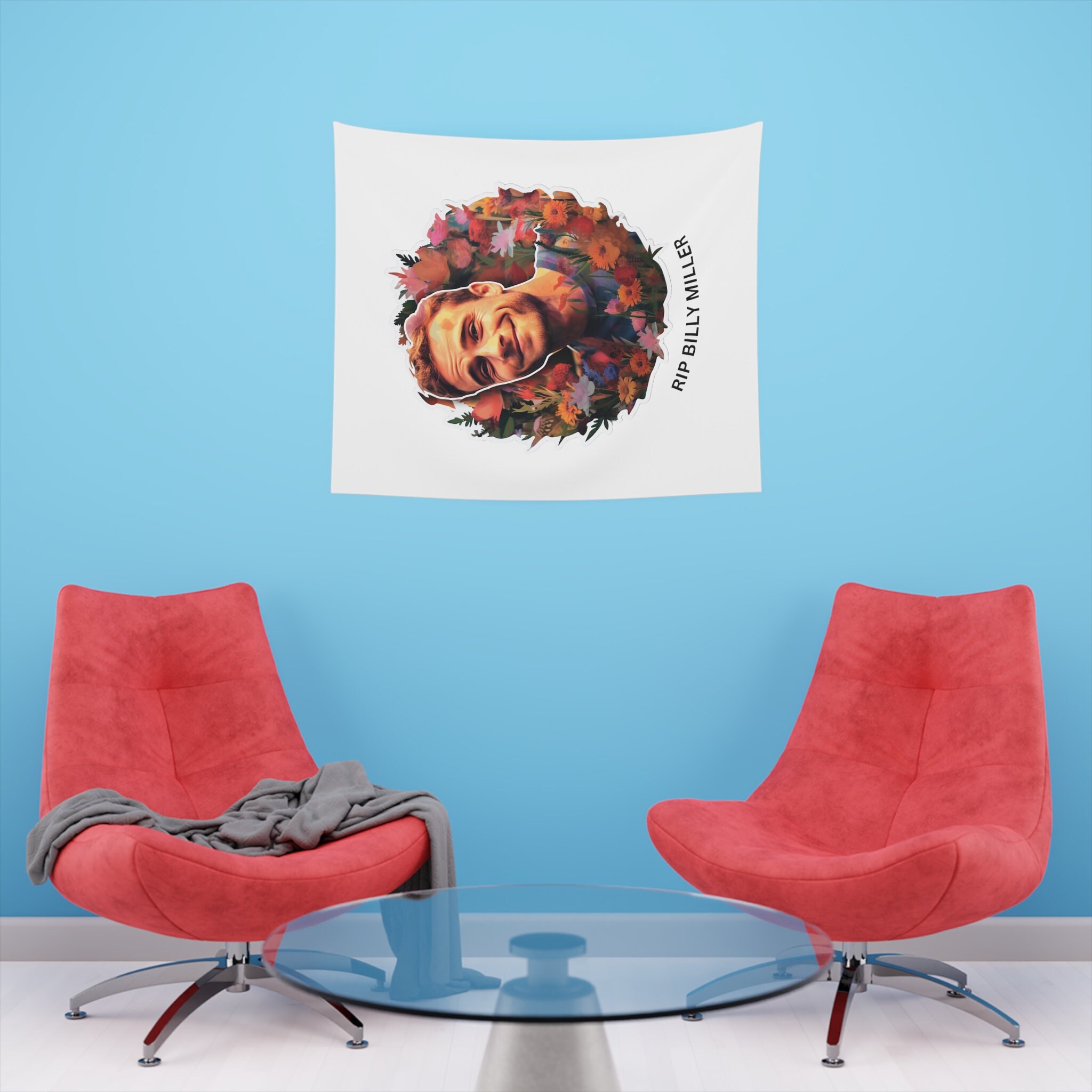 Billy Miller RIP Tapestry Billy Miller Tapestry - Etsy