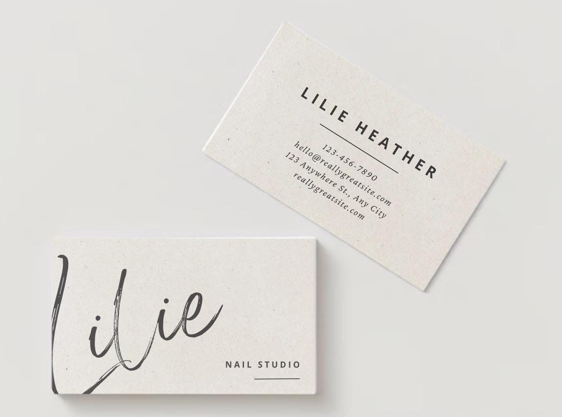 Digital Business Card Template Instant Download Digital Download Fully ...