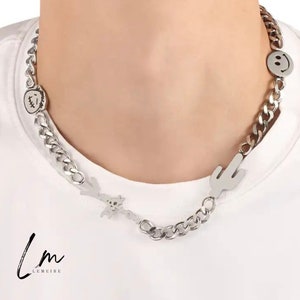 Travis Scott Cactus Jack Custom Inspired Pendent Chain Necklace Silver ...