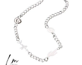 Travis Scott Cactus Jack Silver Necklace - Etsy