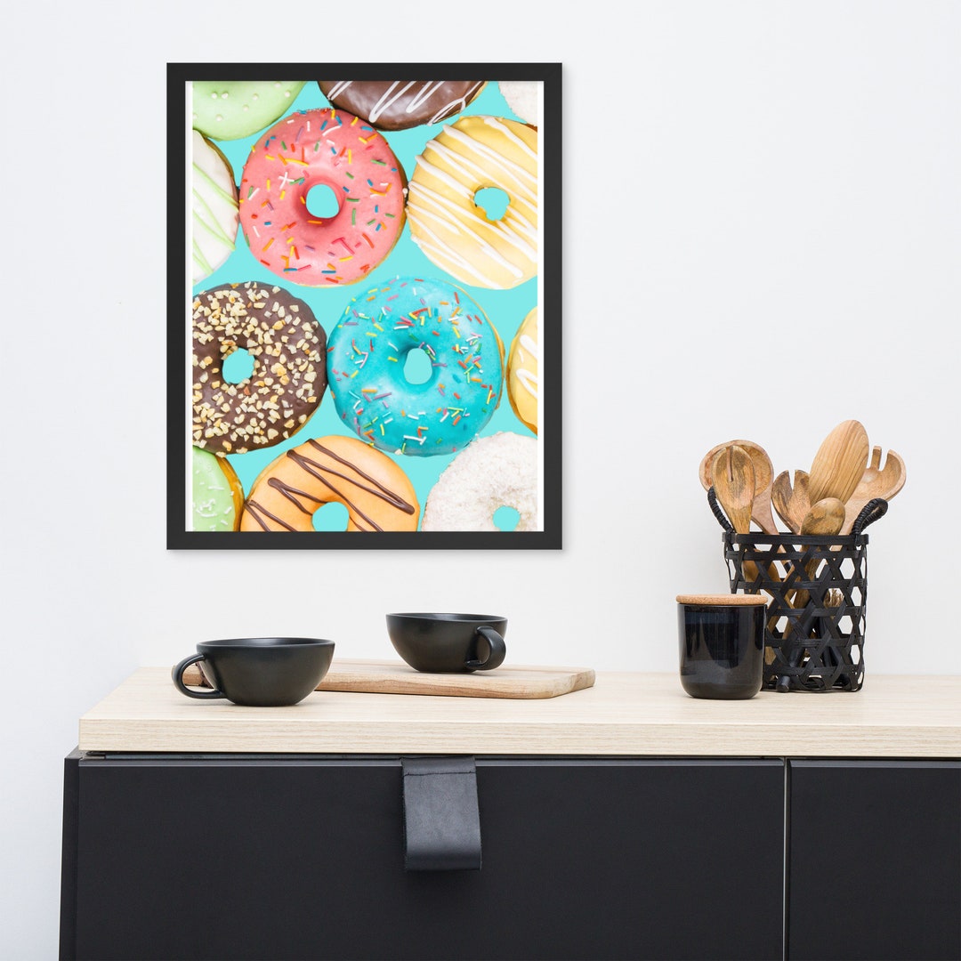 Framed Donuts Poster Print - Etsy