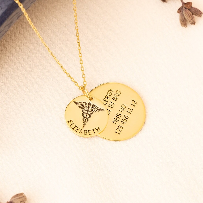 Medical Id Necklace - Etsy
