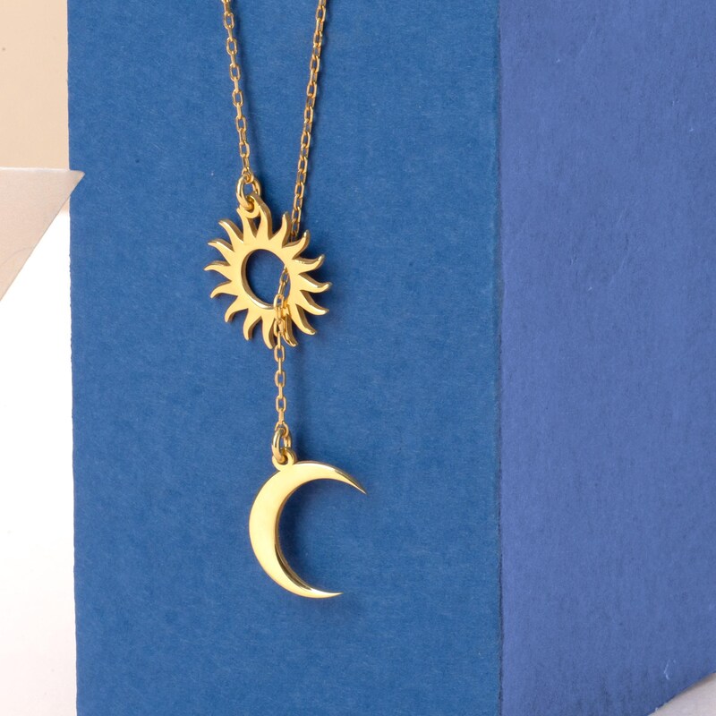 Lunar Layered Necklace - Etsy UK