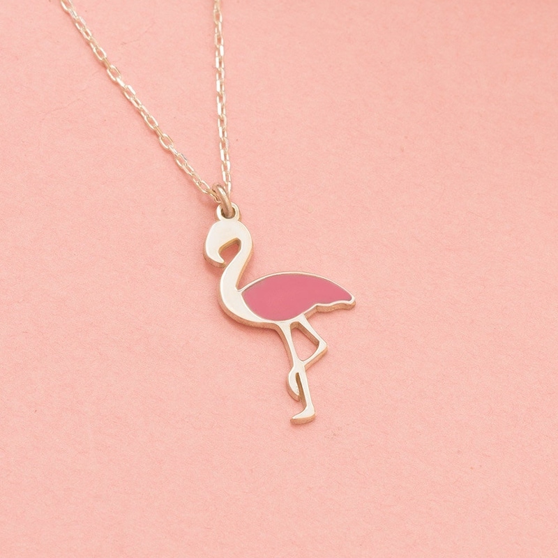 Flamingo Necklace - Etsy