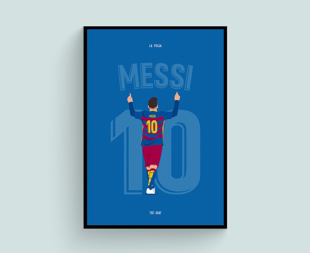 Lionel Messi Poster Messi Celebration Poster Barcelona FC - Etsy