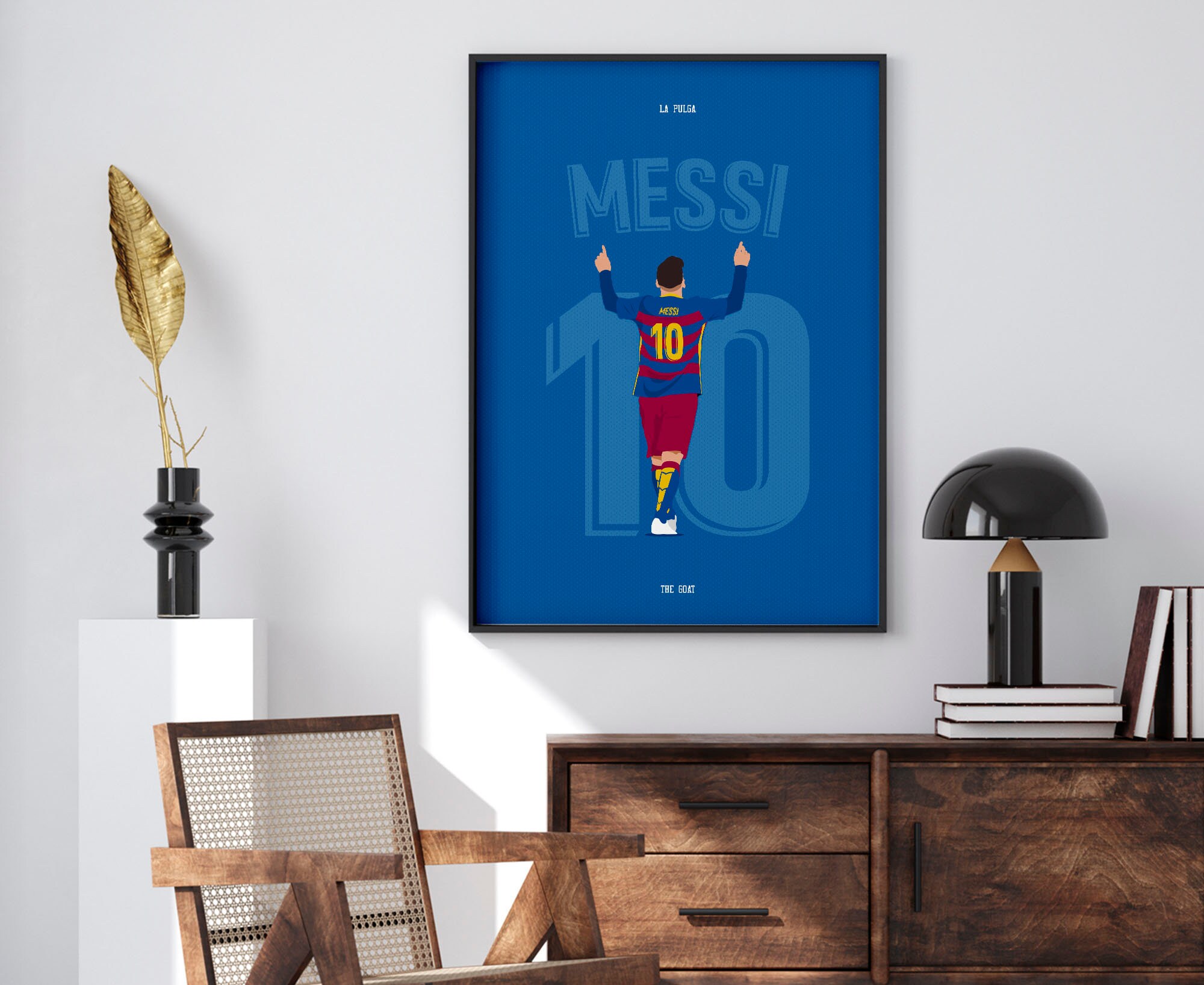 Lionel Messi Poster Messi Celebration Poster Barcelona FC - Etsy
