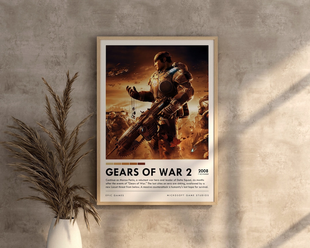 Gears of War 2 Poster Gaming Poster Gaming Room Decor - Etsy