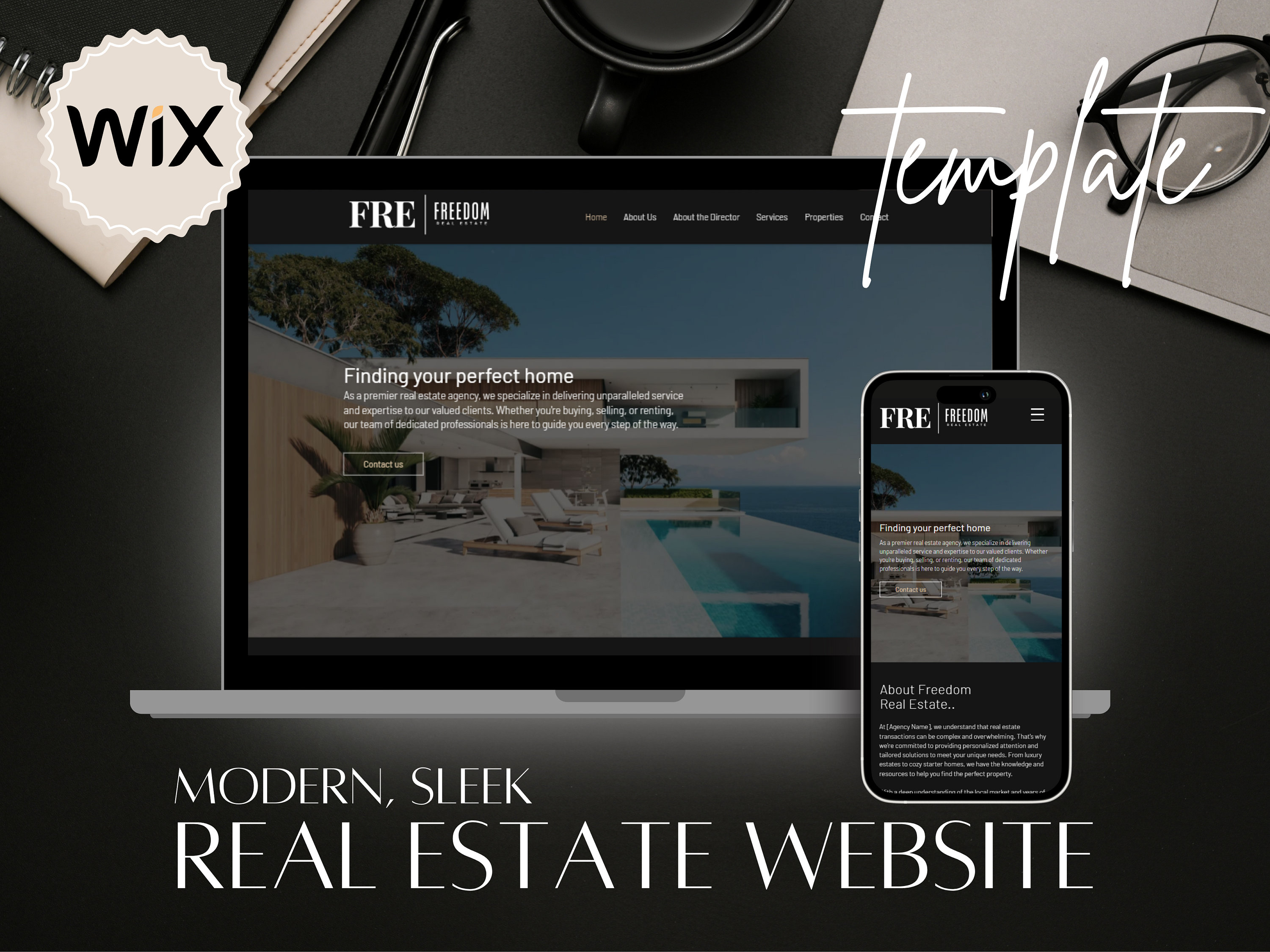 Editable WIX Real Estate Website! Perfect for Property or Real Estate ...