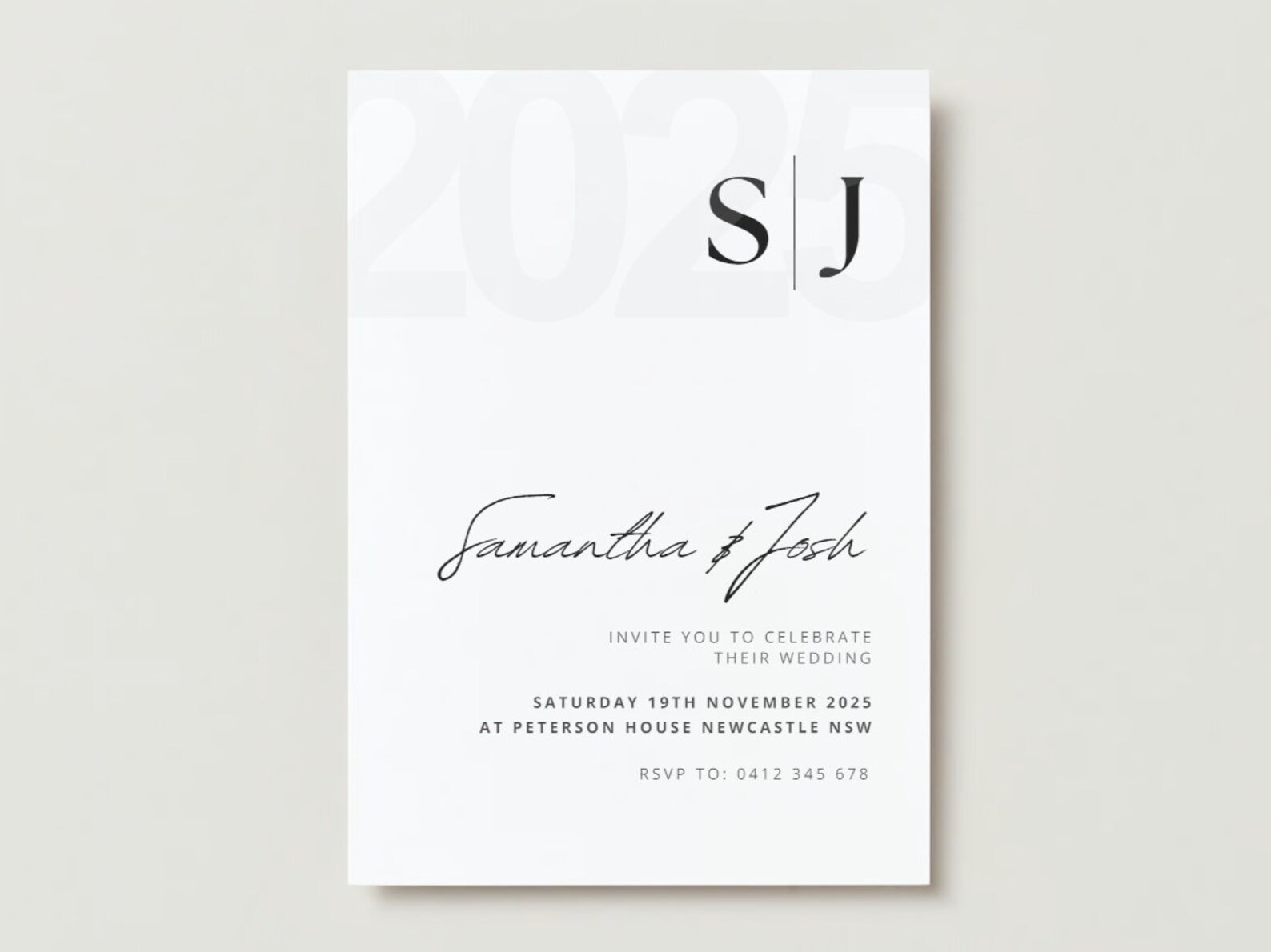 EDITABLE Canva WEDDING INVITATION Template - Use With Free Canva ...