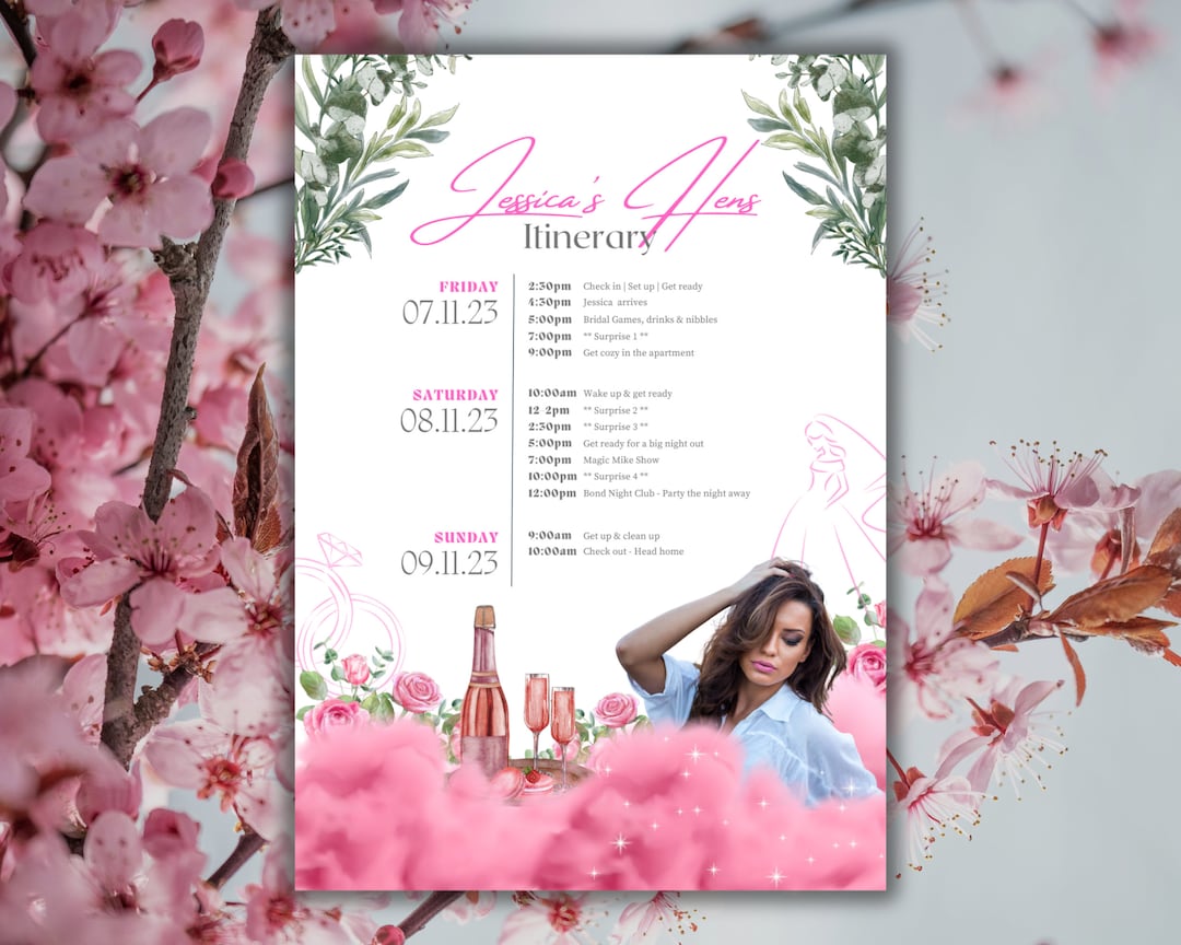 EDITABLE Canva ITINERARY Template!! - Etsy