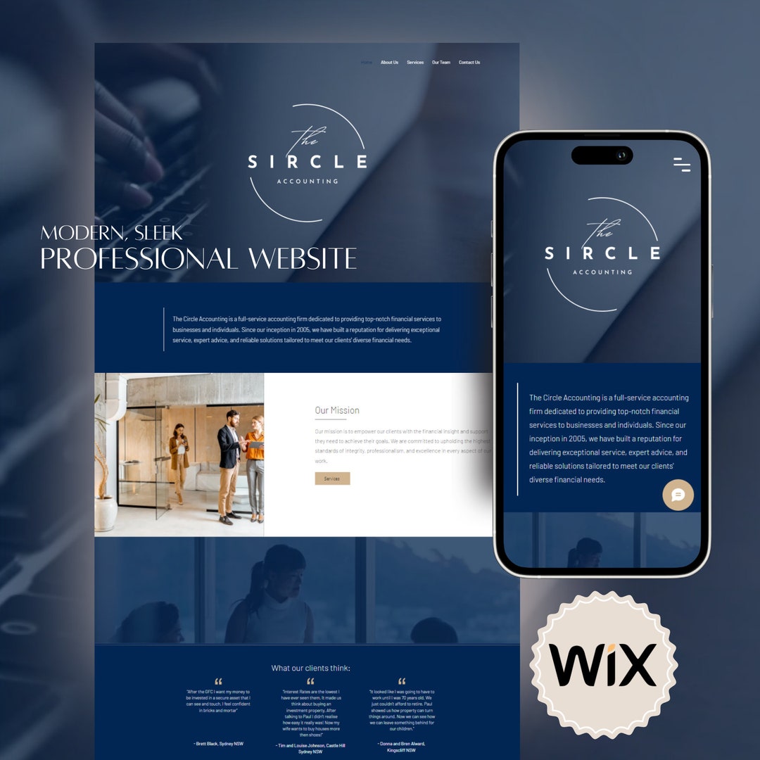 Editable WIX Professional Website! Perfect for Any Profession!! - Etsy