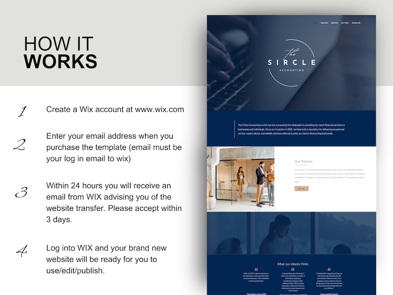 Editable WIX Professional Website! Perfect for Any Profession!! - Etsy