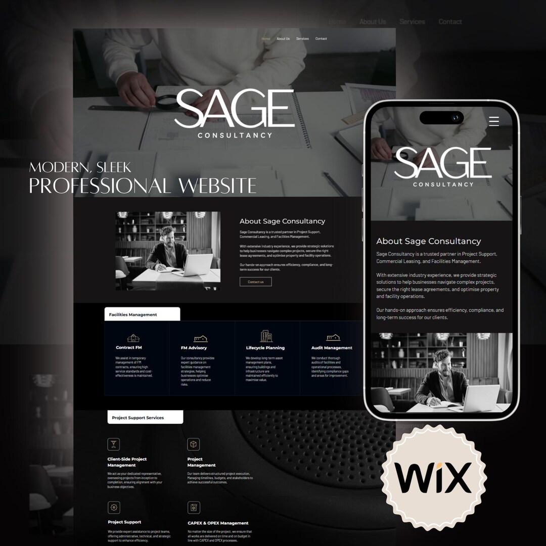 Editable WIX Professional Website! Perfect for Any Profession!! - Etsy