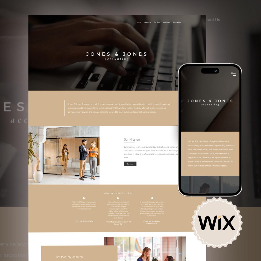 Editable WIX Professional Website! Perfect for Any Profession!! - Etsy
