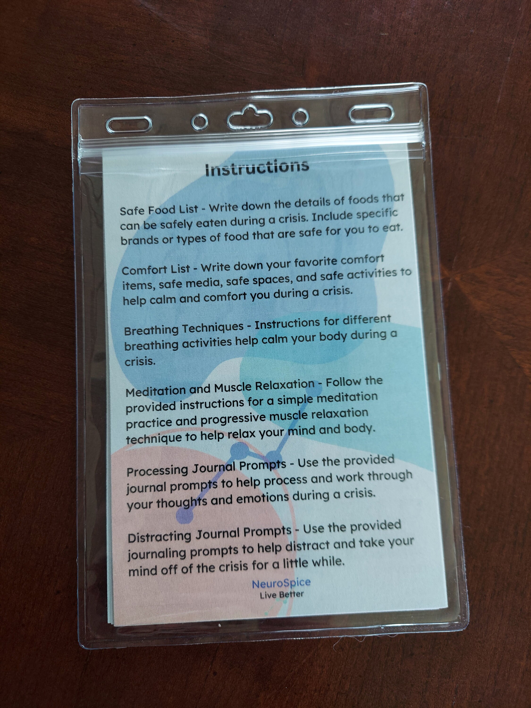 Mental Health, Crisis Cards, Crisis Tools, Depression and Anxiety Aids ...